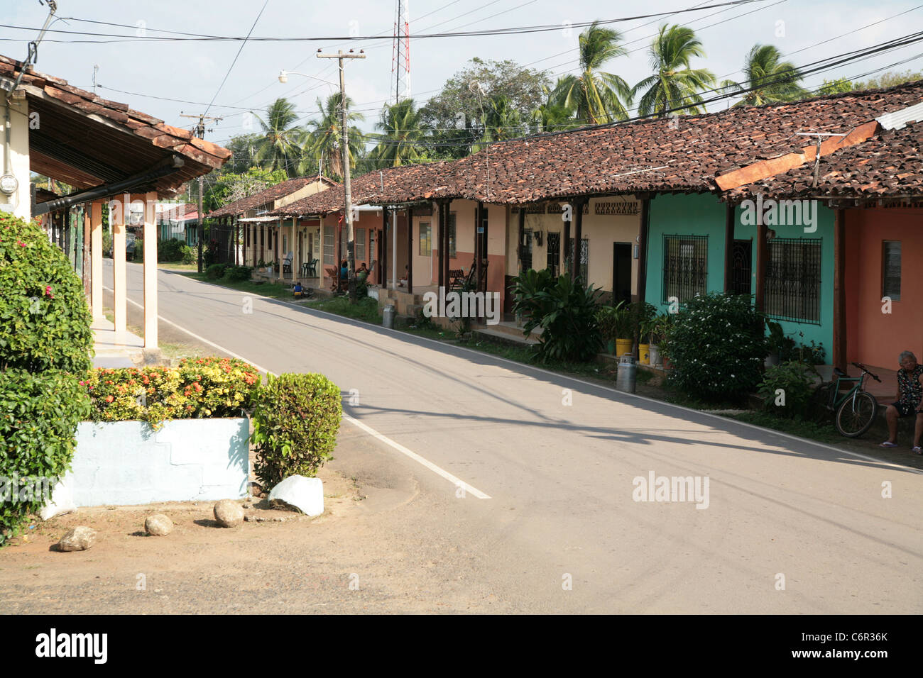 Small rural town buildings in the interior of provincial Panama Stock ...