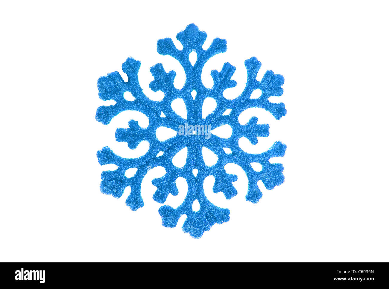 White snow on blue Cut Out Stock Images & Pictures - Alamy