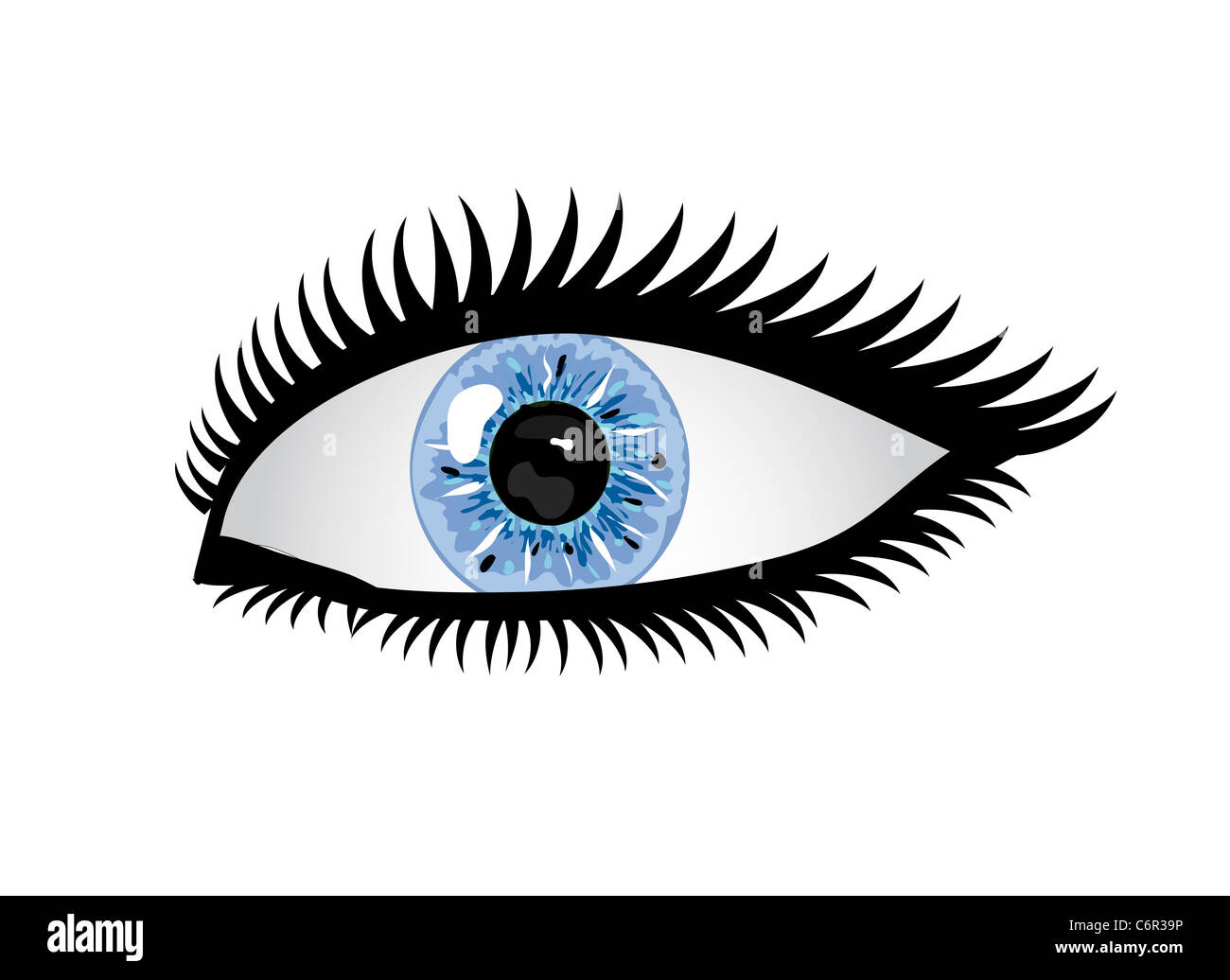 Human blue eye Cut Out Stock Images & Pictures - Alamy