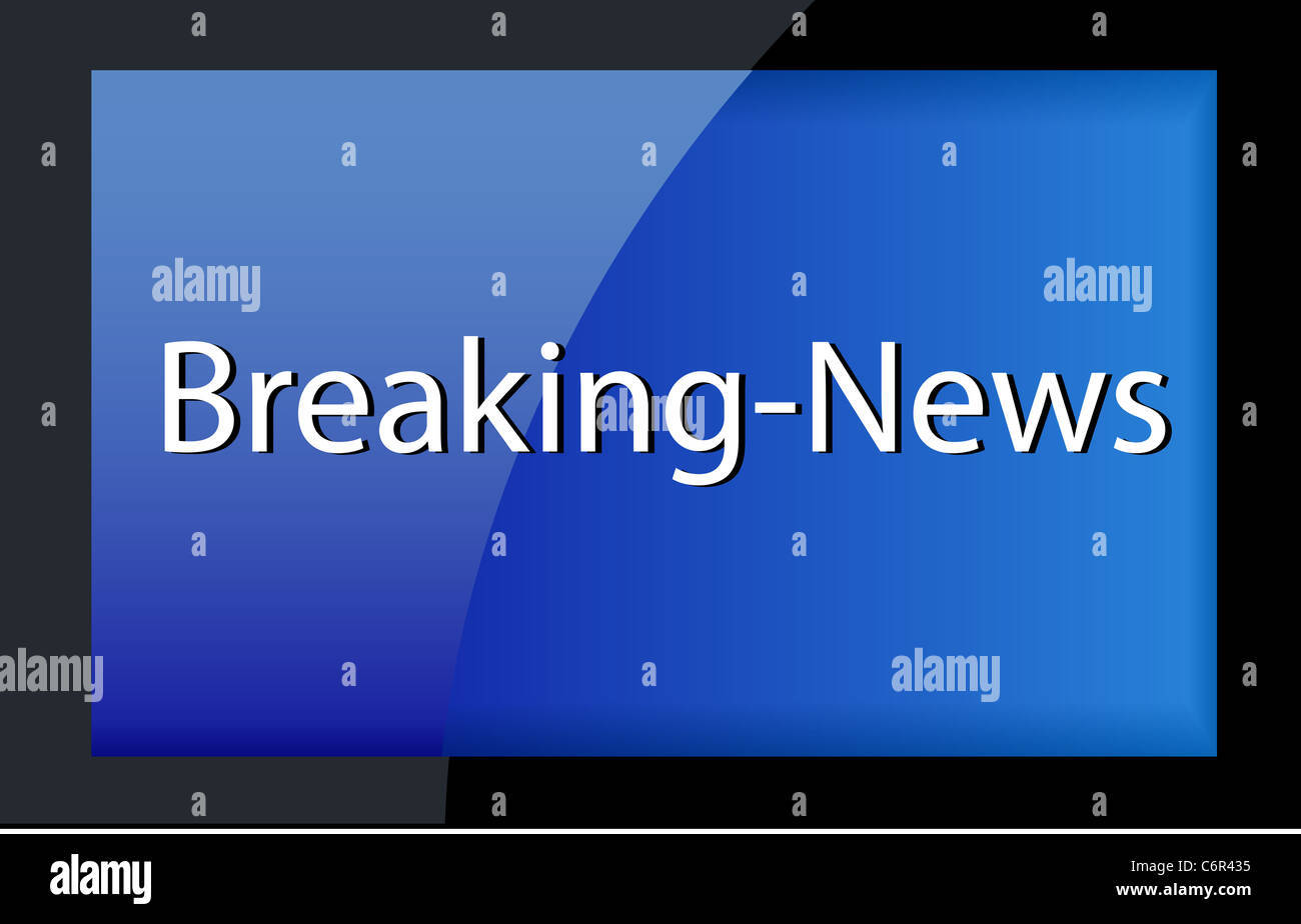BREAKING NEWS TV Stock Photo - Alamy