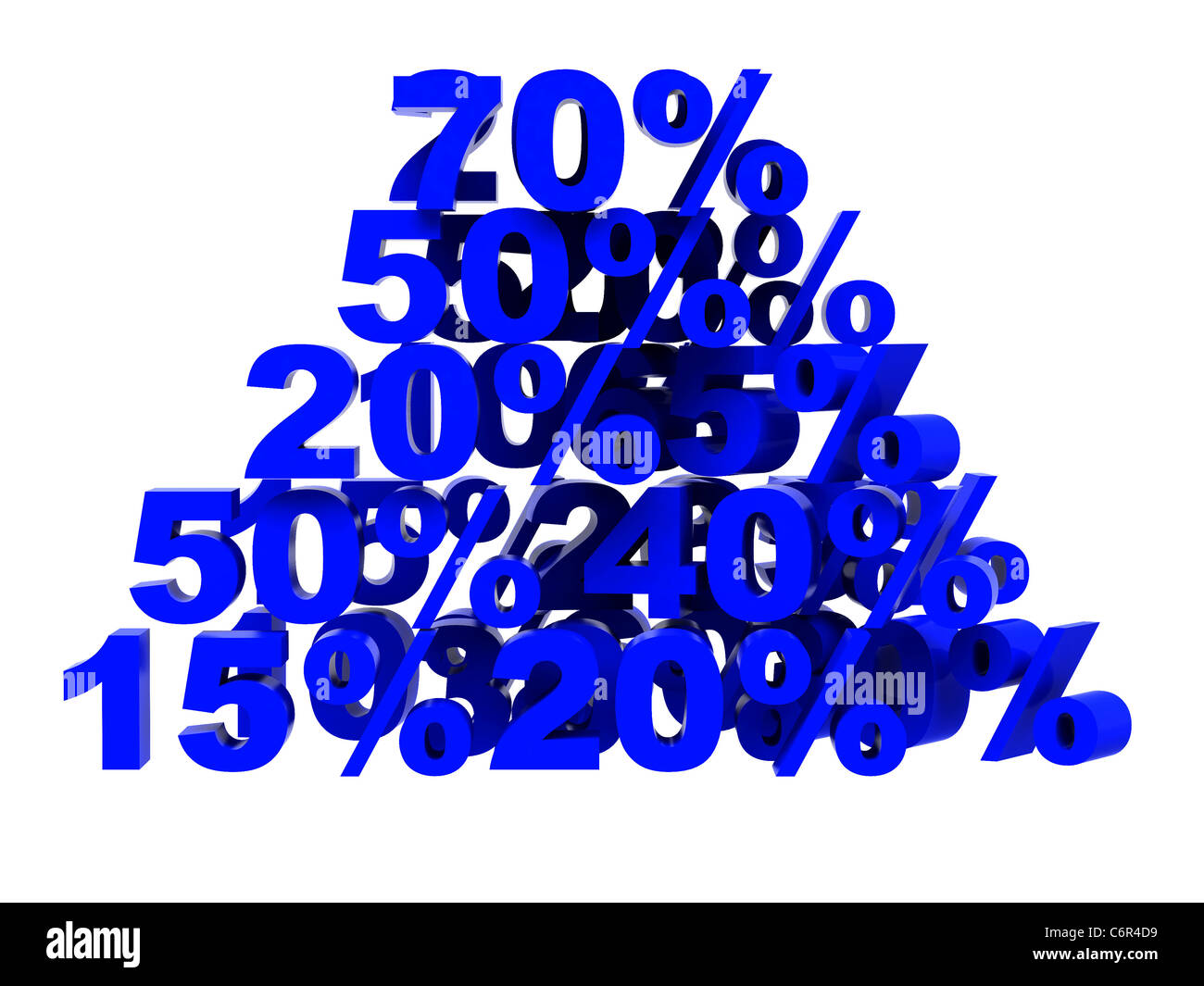 blue percent, isolated on white background. High resolution image Stock ...