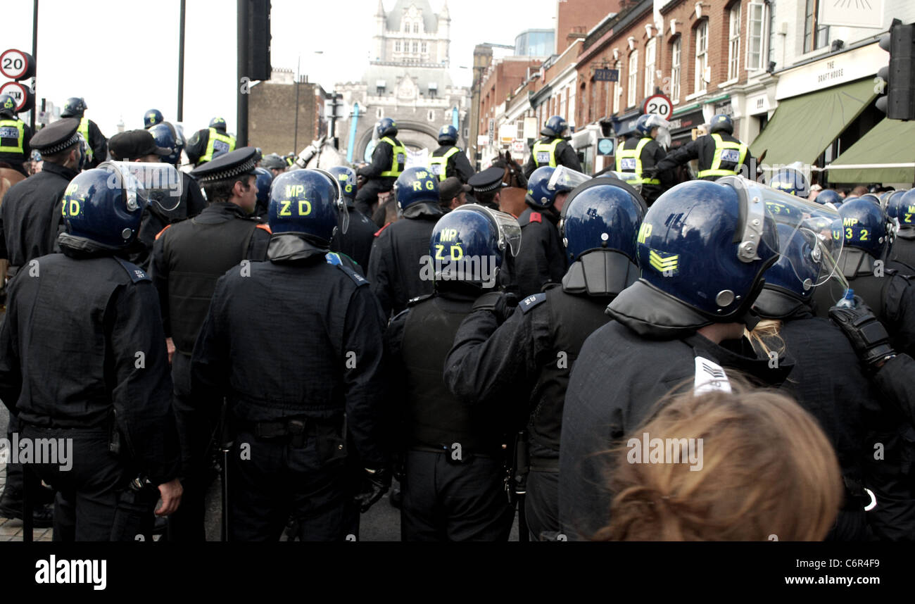 From far-right wing English Defense League protest and UAF counter ...