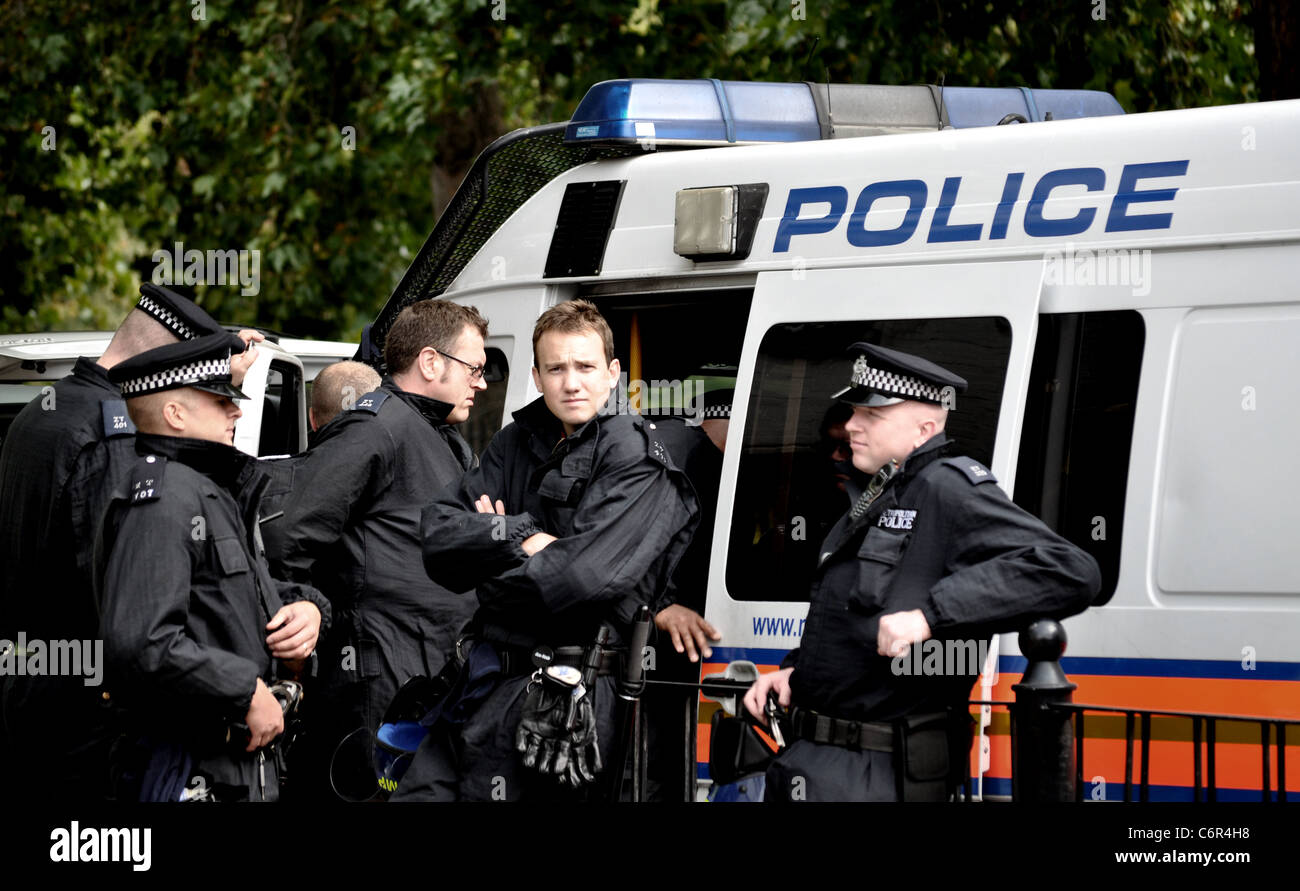 From far-right wing English Defense League protest and UAF counter ...