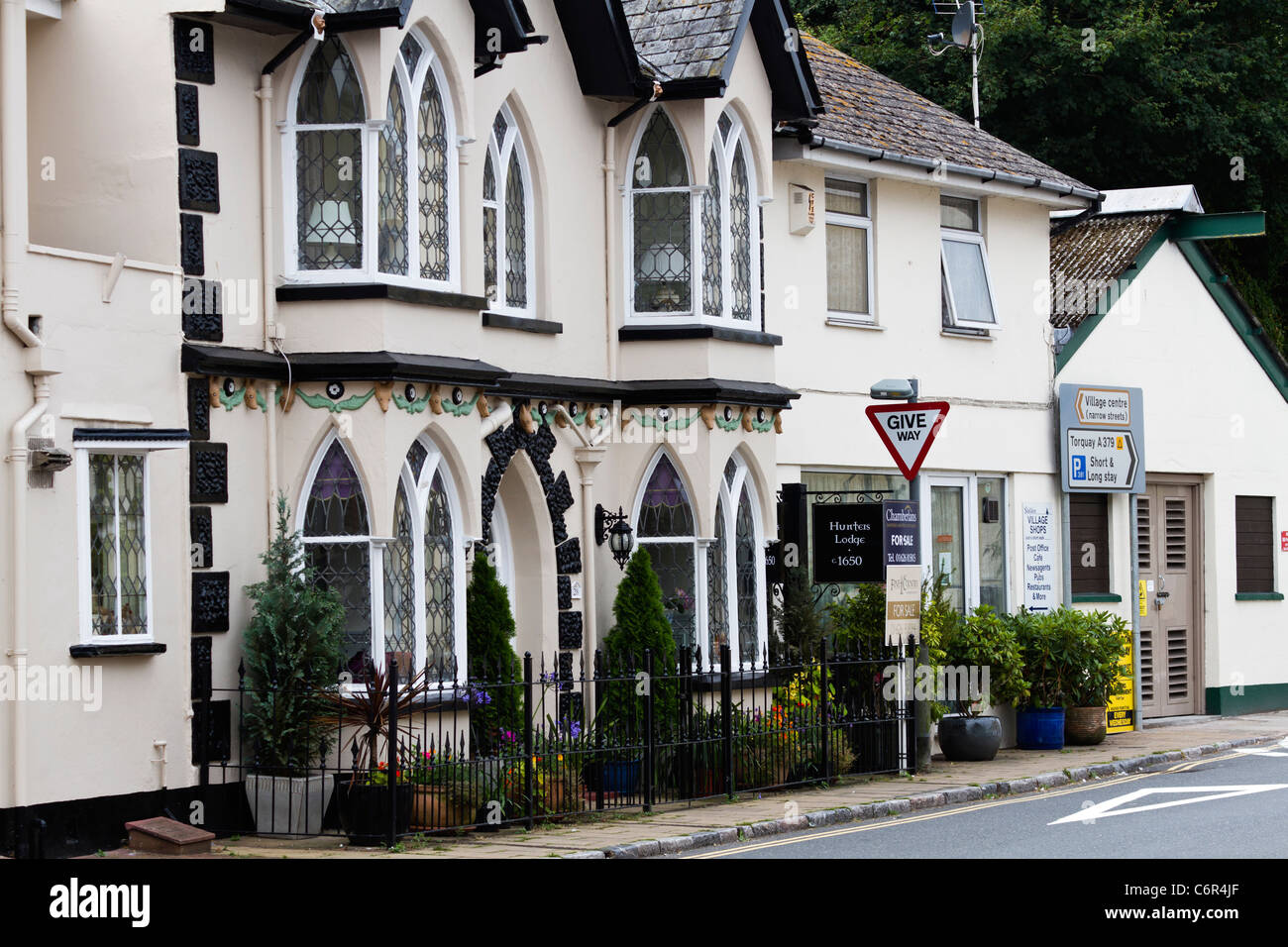 The 17th Century Hunters Lodge in Shaldon Devon Stock Photo - Alamy