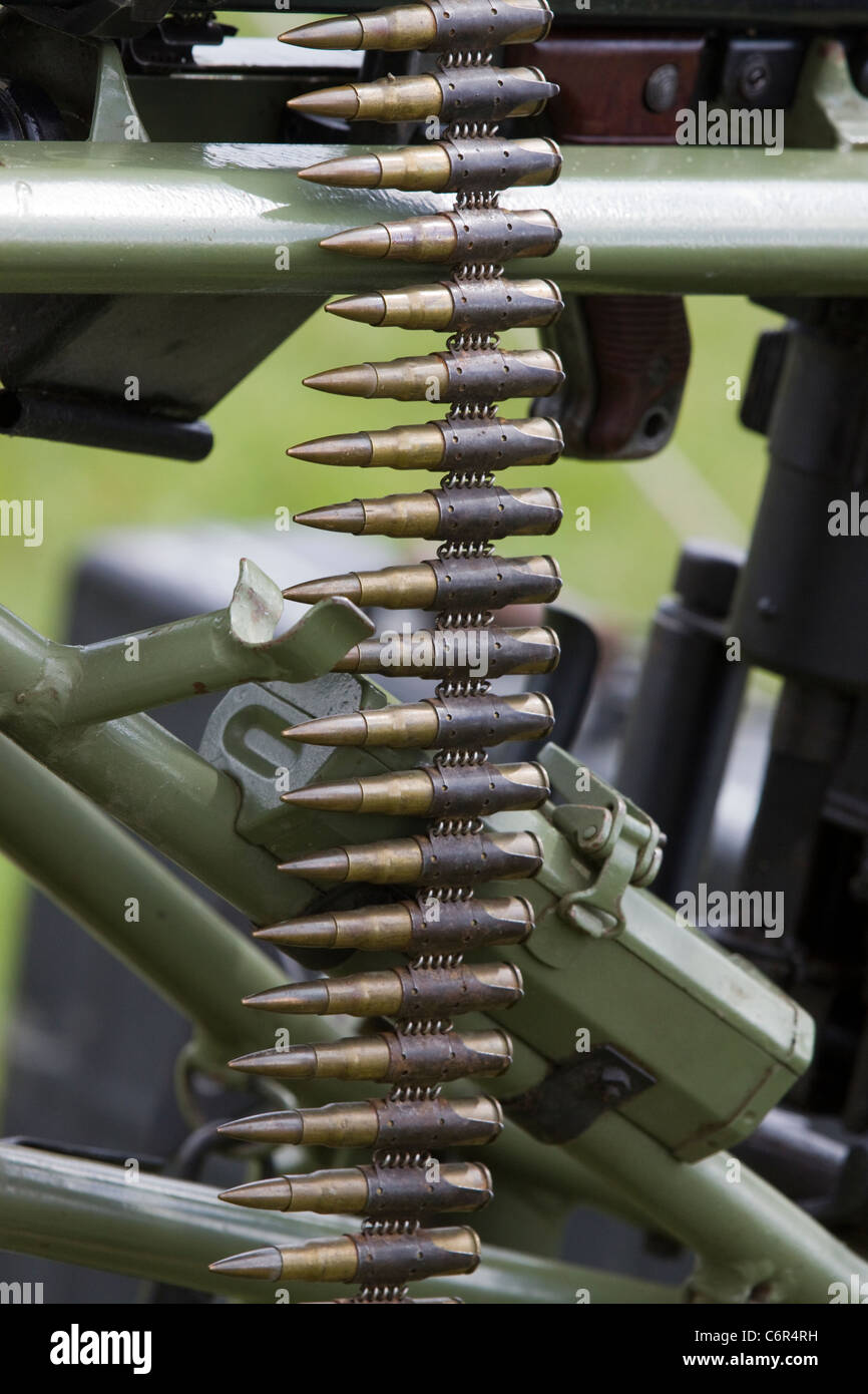 Machine Gun Ammunition Clip Stock Photo - Alamy