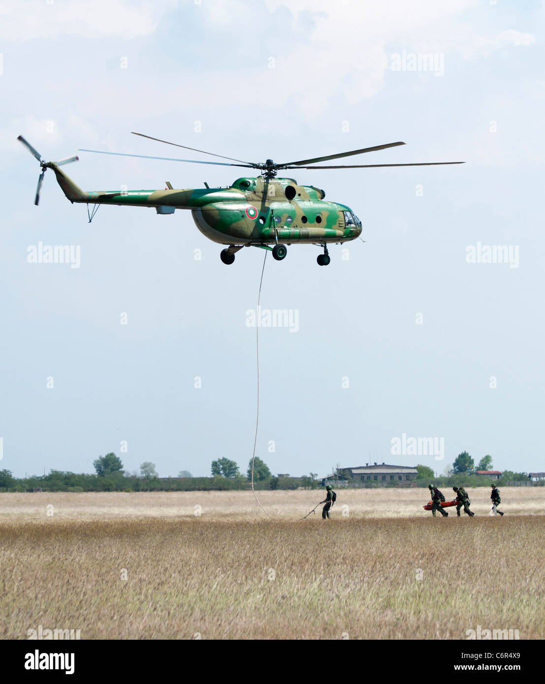 Military operation with helicopters. Rescue soldier Stock Photo - Alamy