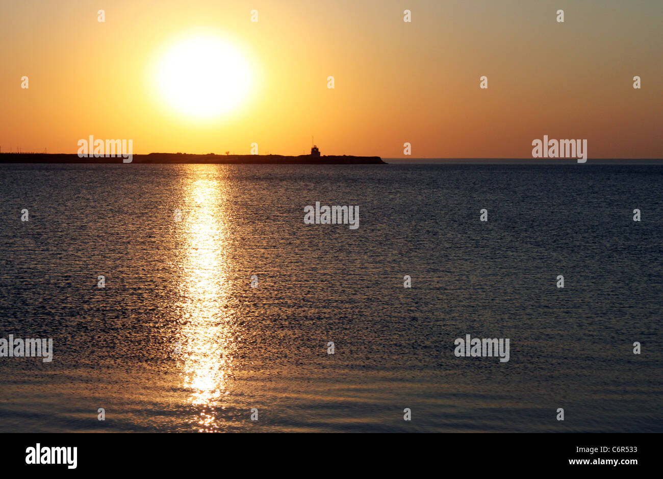 Aerial sunset over sea hi-res stock photography and images - Alamy