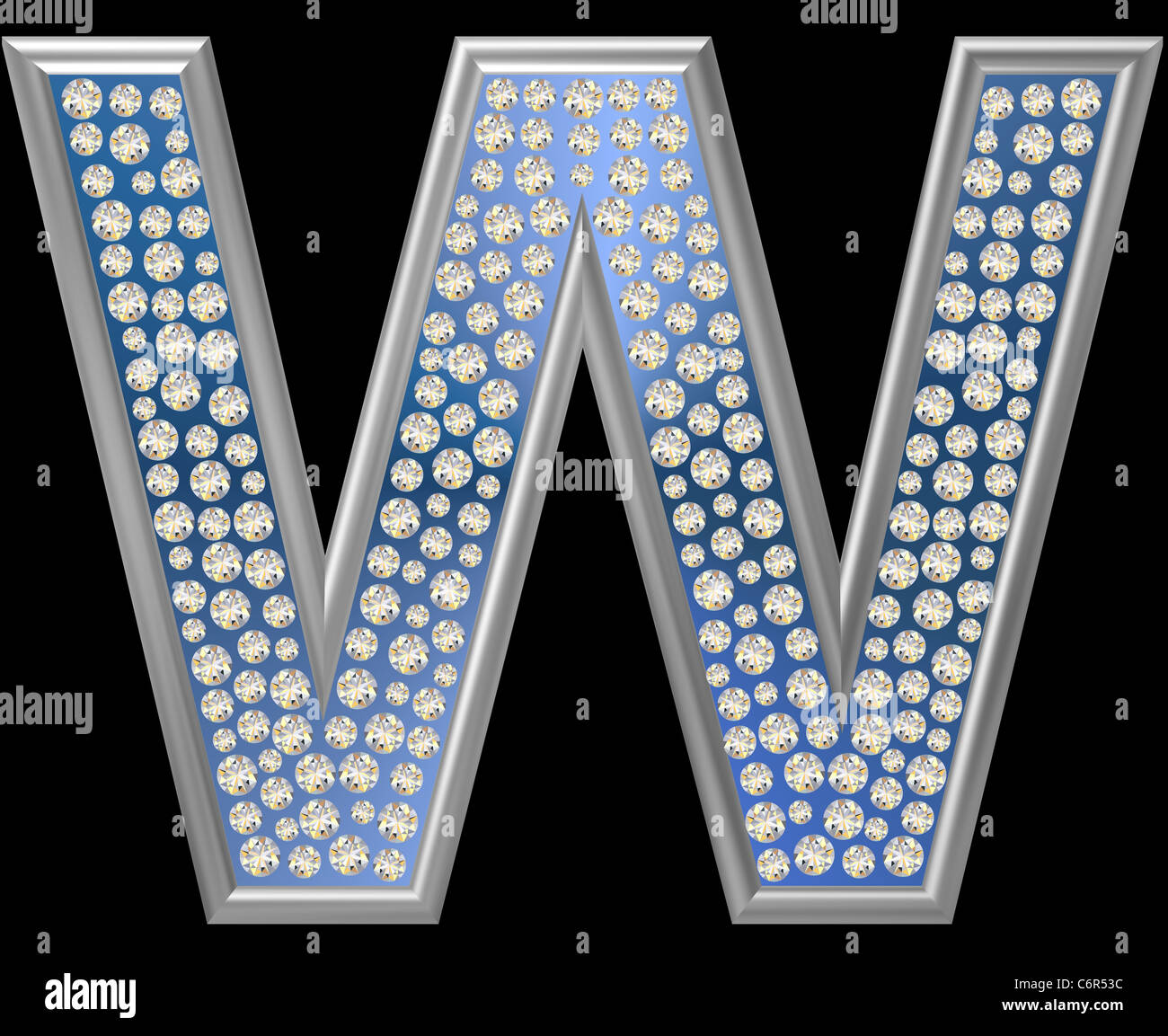 Diamond Letter Character Stock Photo - Alamy