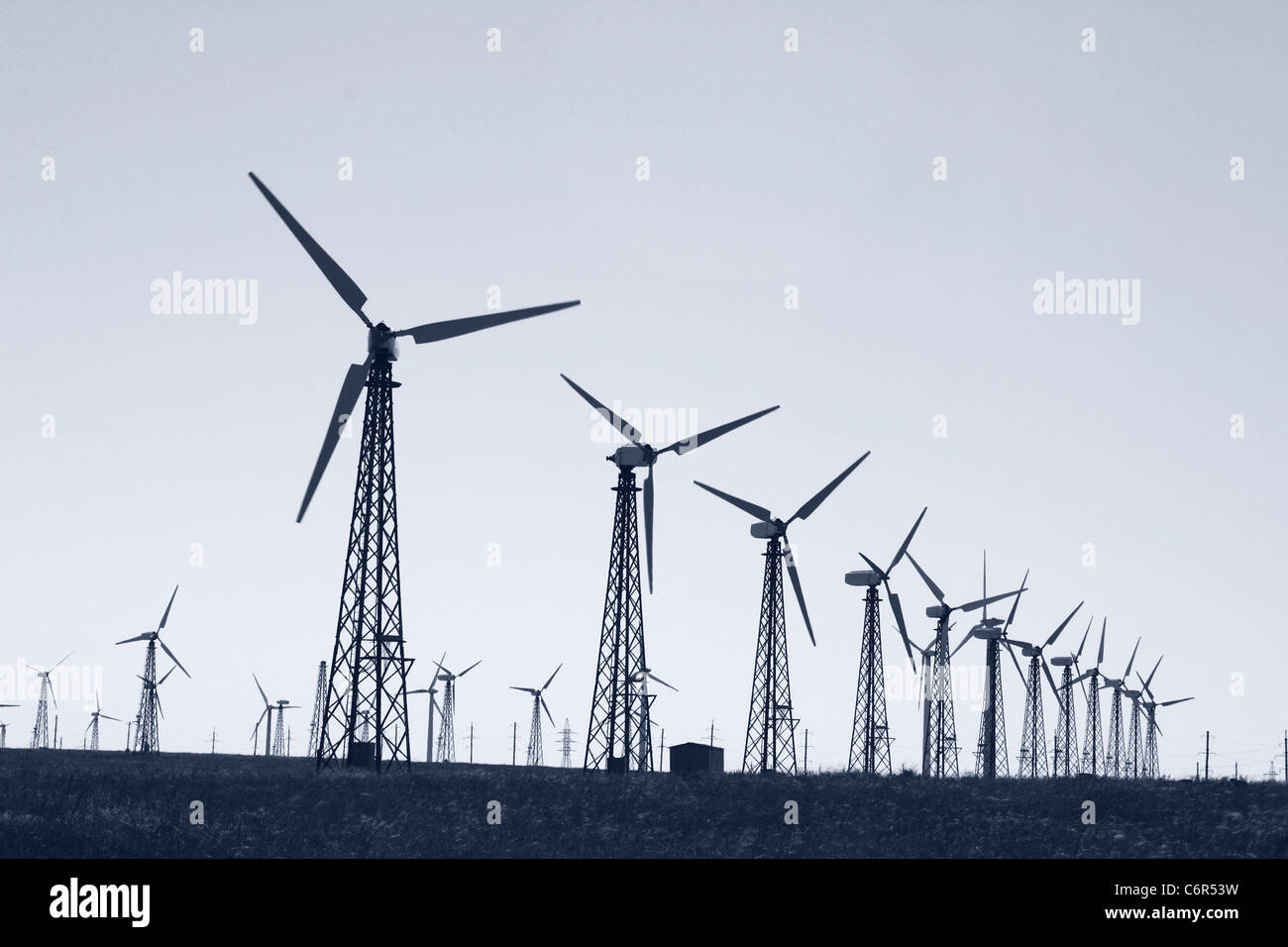 alternative energy: wind turbines power station Stock Photo - Alamy