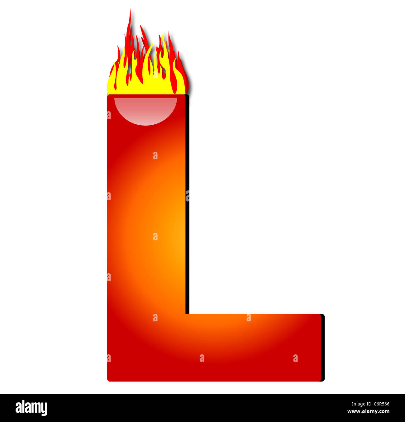 Burning Letter L