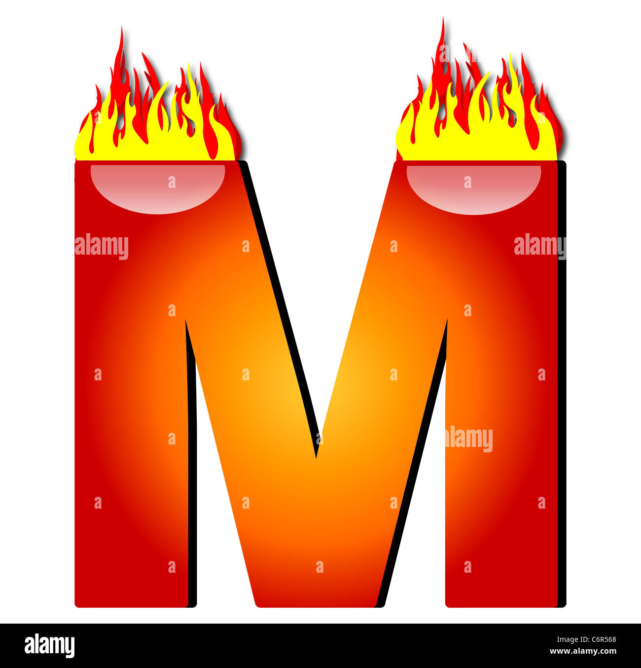 Burning alphabet hi-res stock photography and images - Alamy
