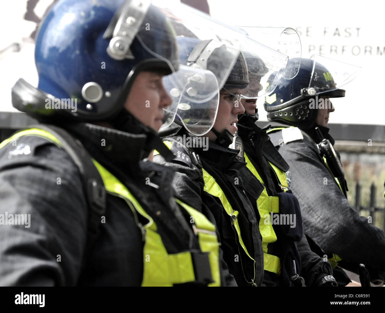 From far-right wing English Defense League protest and UAF counter ...