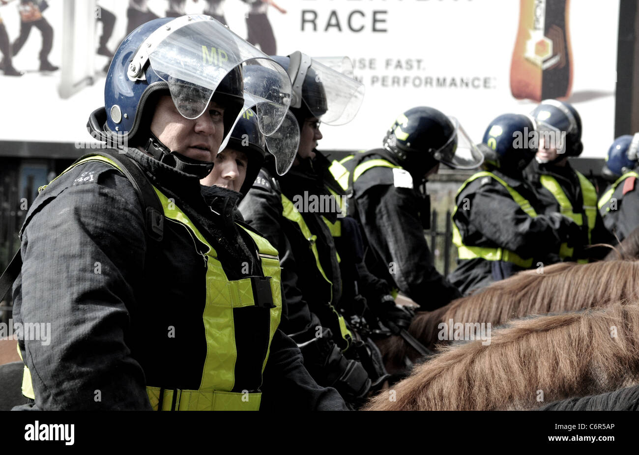 From far-right wing English Defense League protest and UAF counter ...