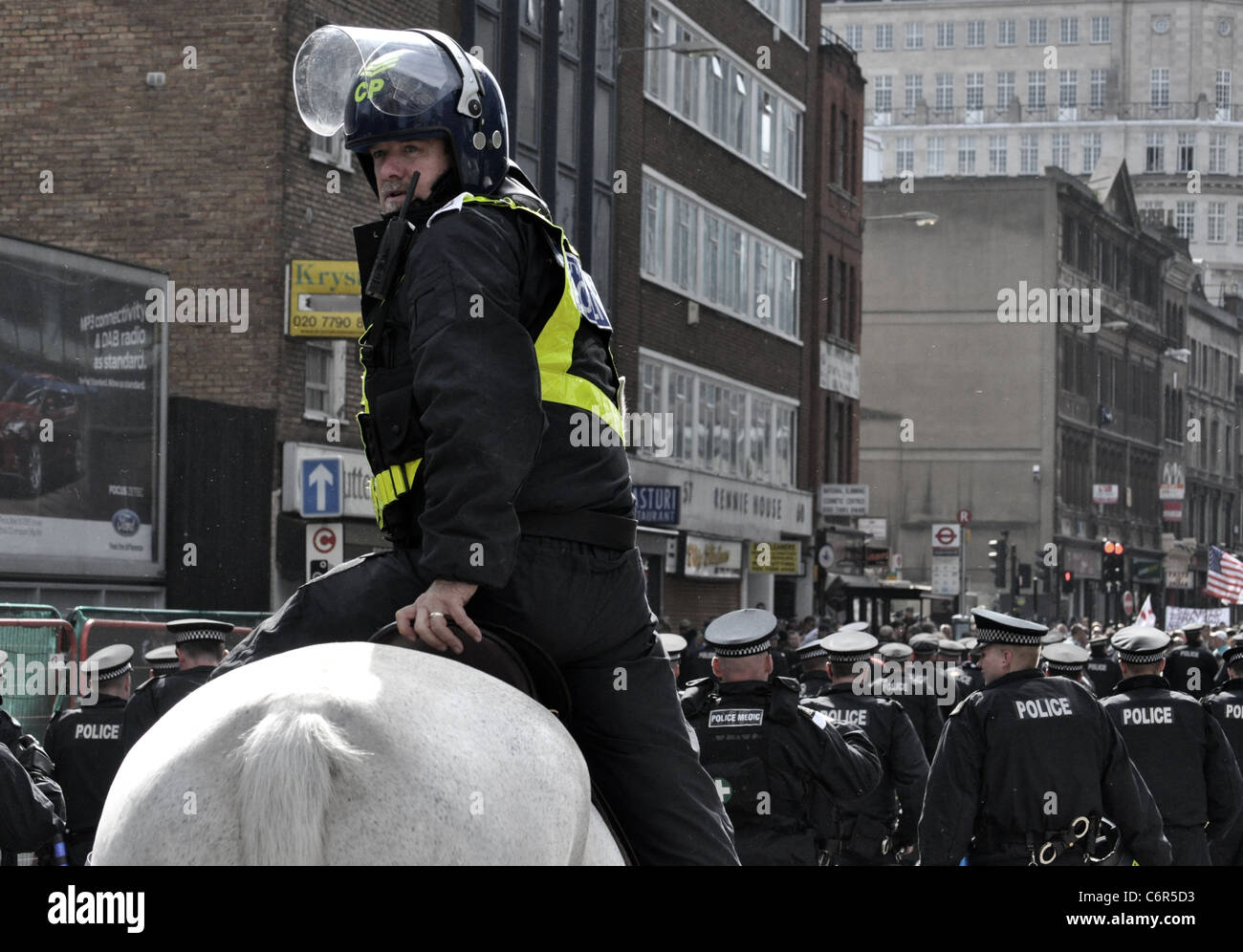 From far-right wing English Defense League protest and UAF counter ...