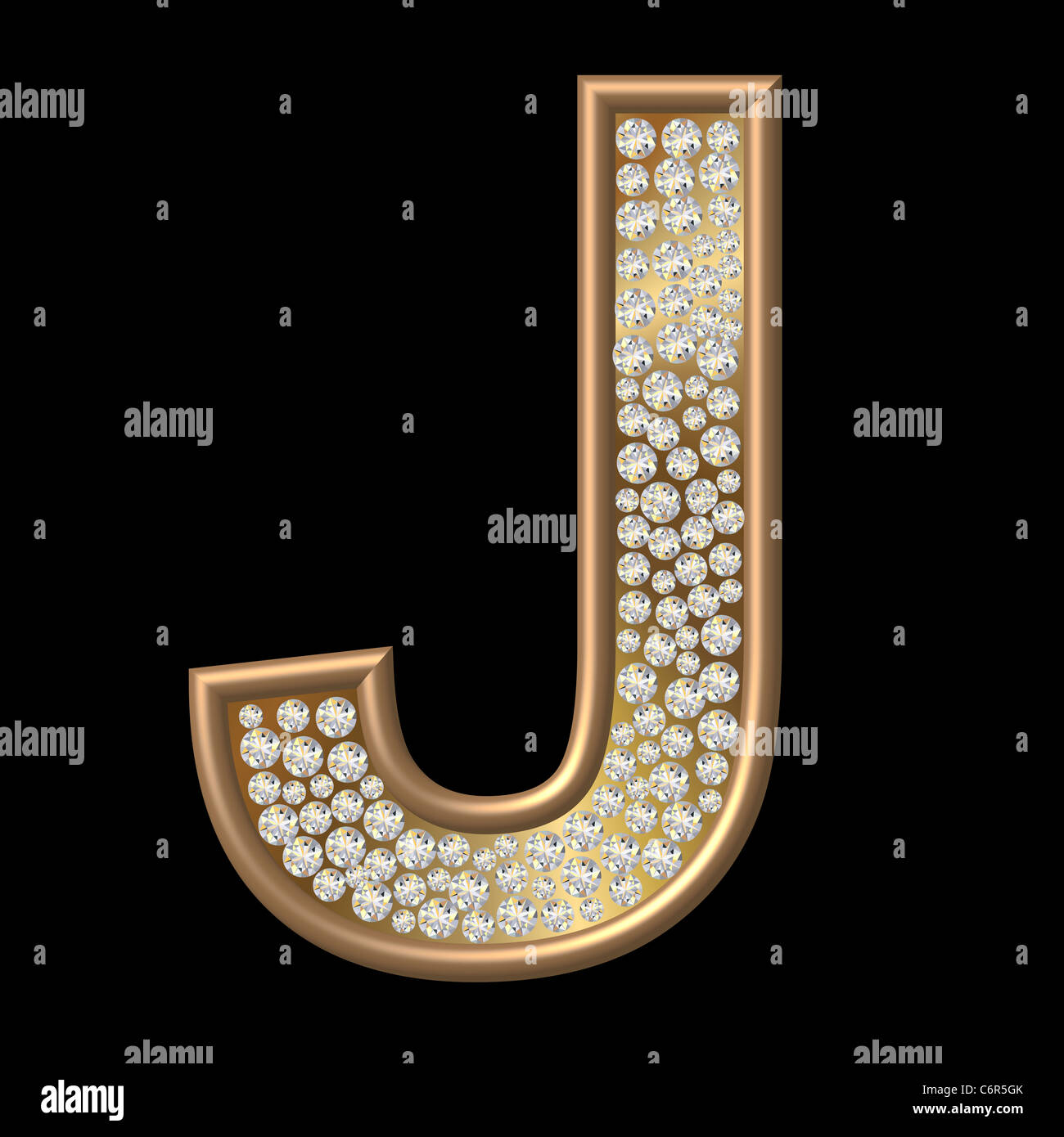 Diamond letter character gold hi-res stock photography and images - Alamy