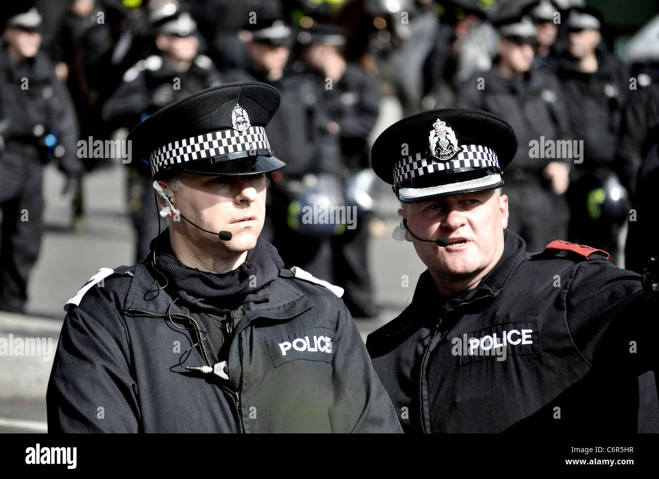 From far-right wing English Defense League protest and UAF counter ...