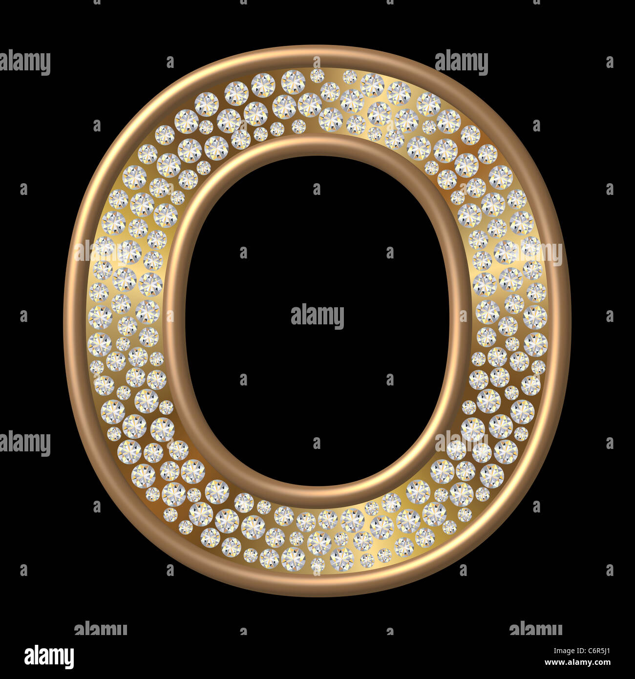 Diamond Letter Character Stock Photo - Alamy