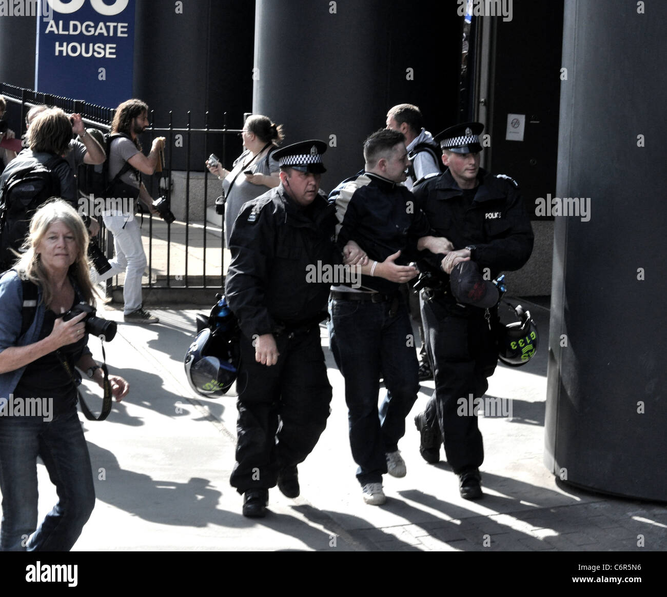 From far-right wing English Defense League protest and UAF counter ...