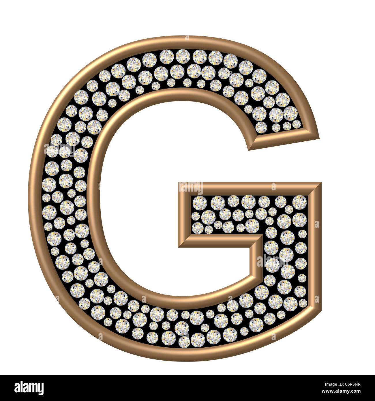 Diamond Letter Character Stock Photo - Alamy