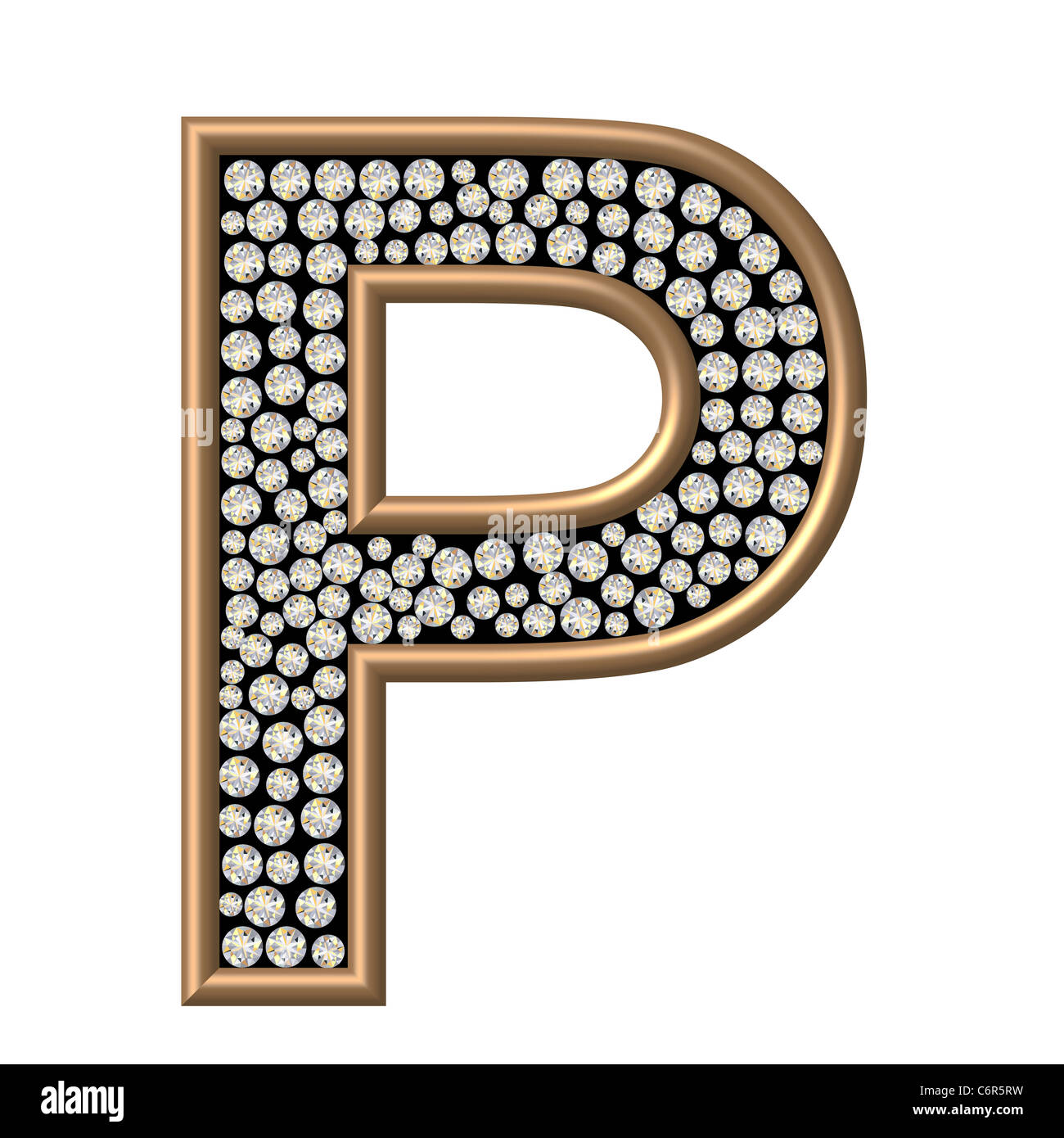 Diamond Letter Character Stock Photo - Alamy