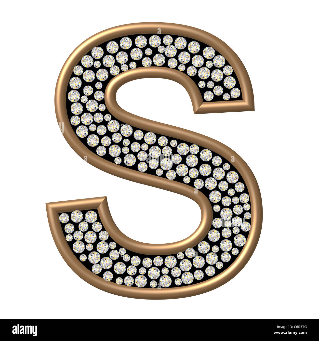 Diamond Letter Character Stock Photo - Alamy