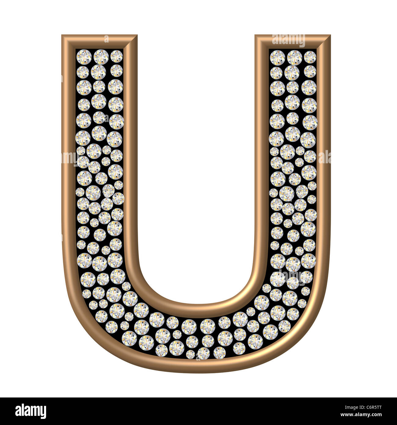 Diamond letter character gold hi-res stock photography and images - Alamy