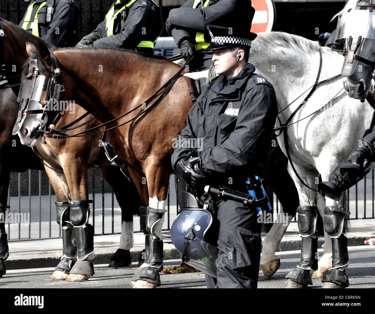 From far-right wing English Defense League protest and UAF counter ...