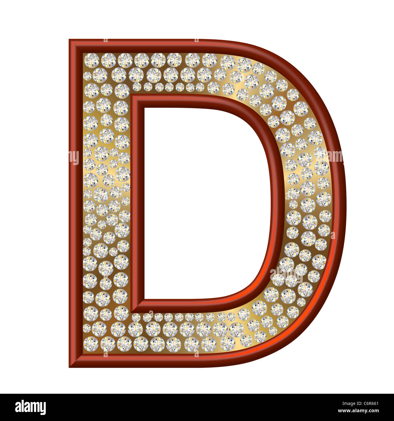 Diamond letter character gold hi-res stock photography and images - Alamy