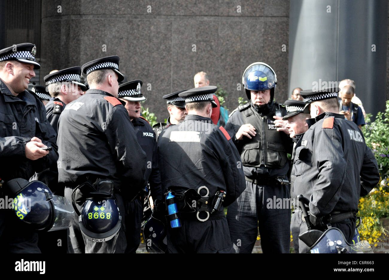 From far-right wing English Defense League protest and UAF counter ...