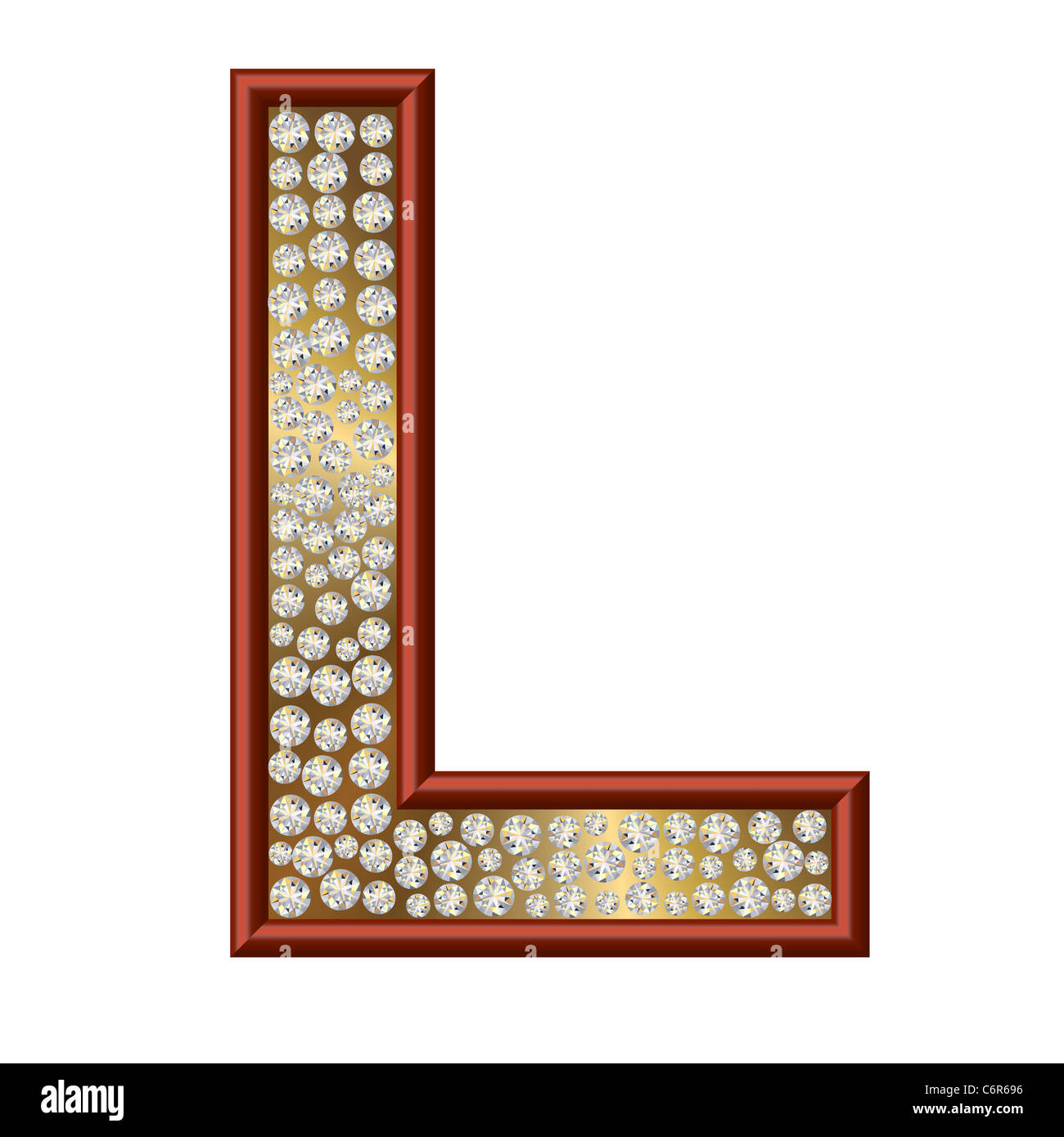 Diamond letter character gold hi-res stock photography and images - Alamy