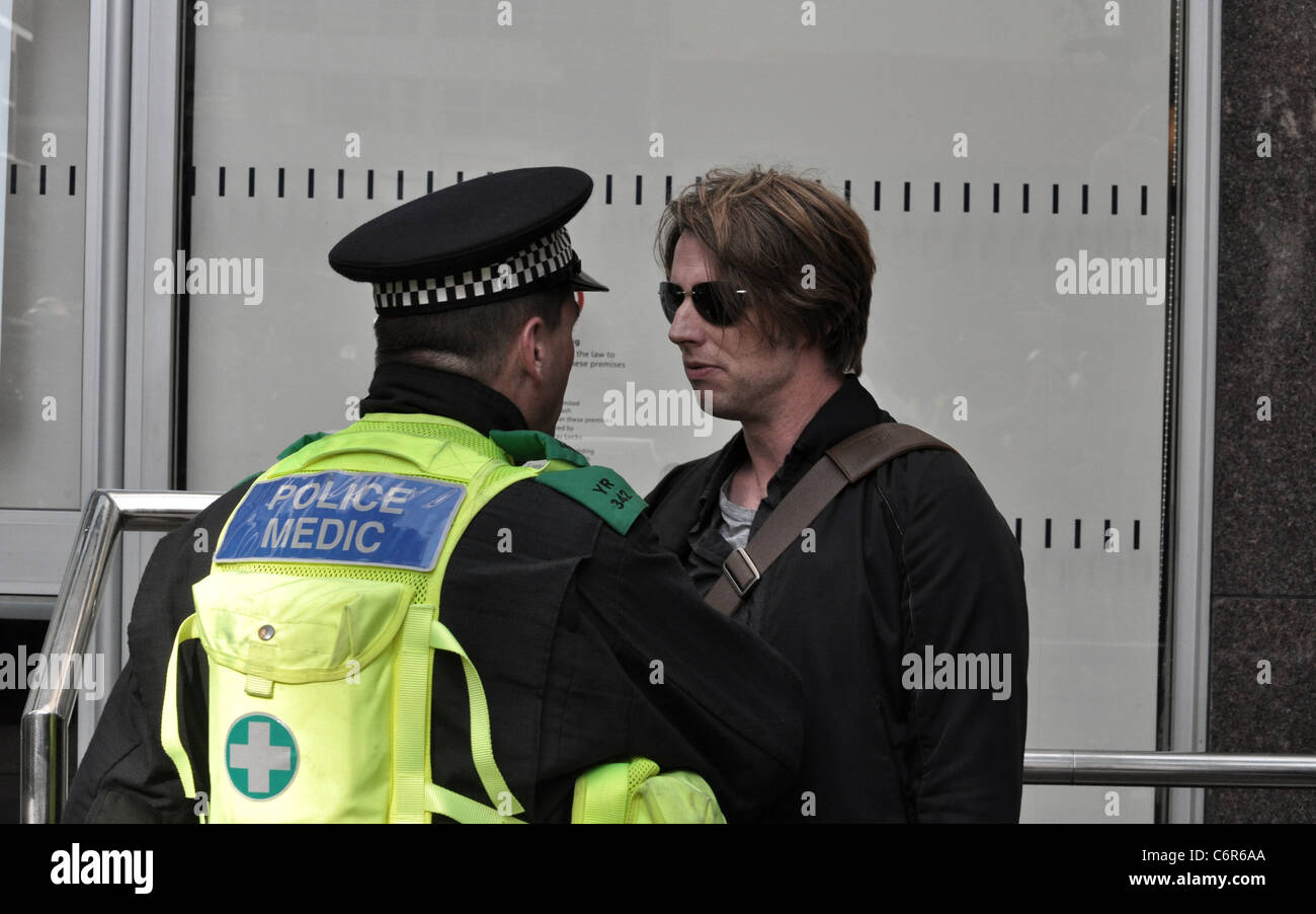 From far-right wing English Defense League protest and UAF counter ...