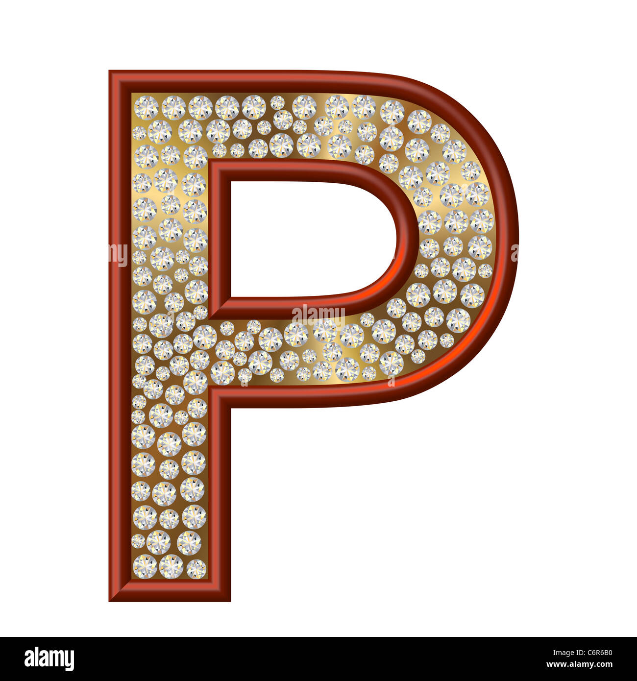 Diamond letter character gold hi-res stock photography and images - Alamy