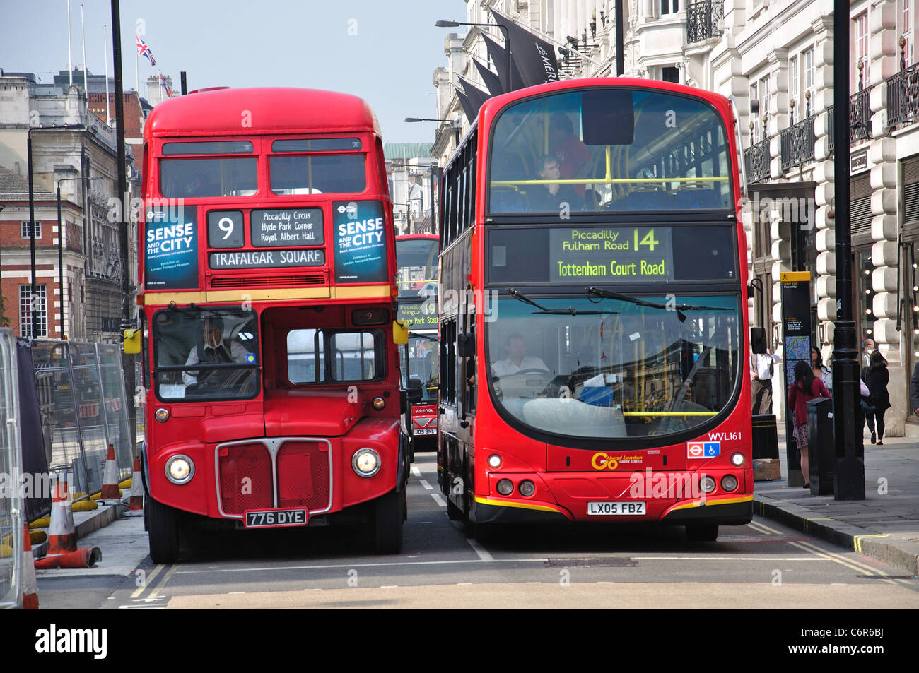 London double-decker buses, Piccadilly, City of Westminster, London ...