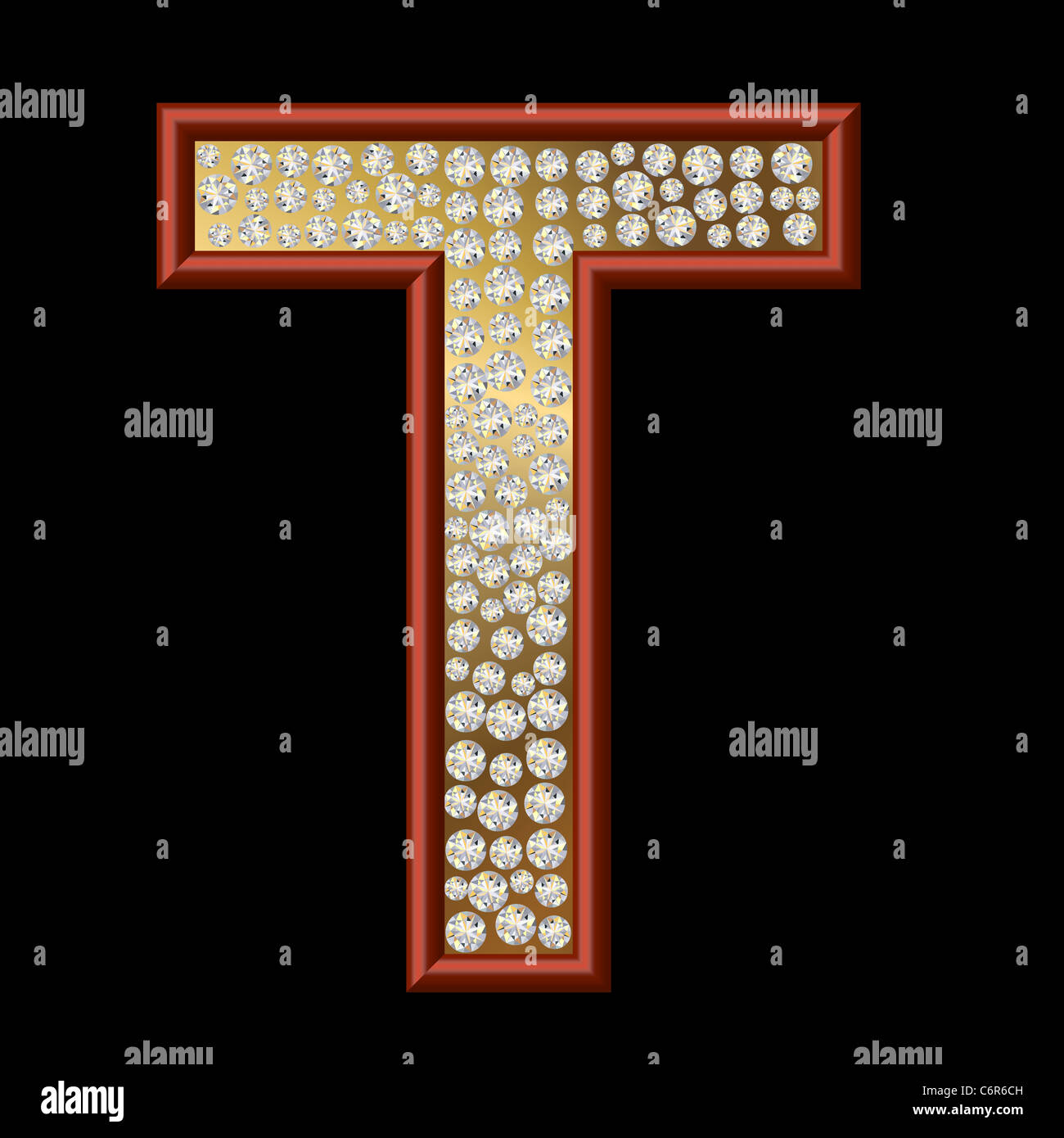 Diamond letter character gold hi-res stock photography and images - Alamy