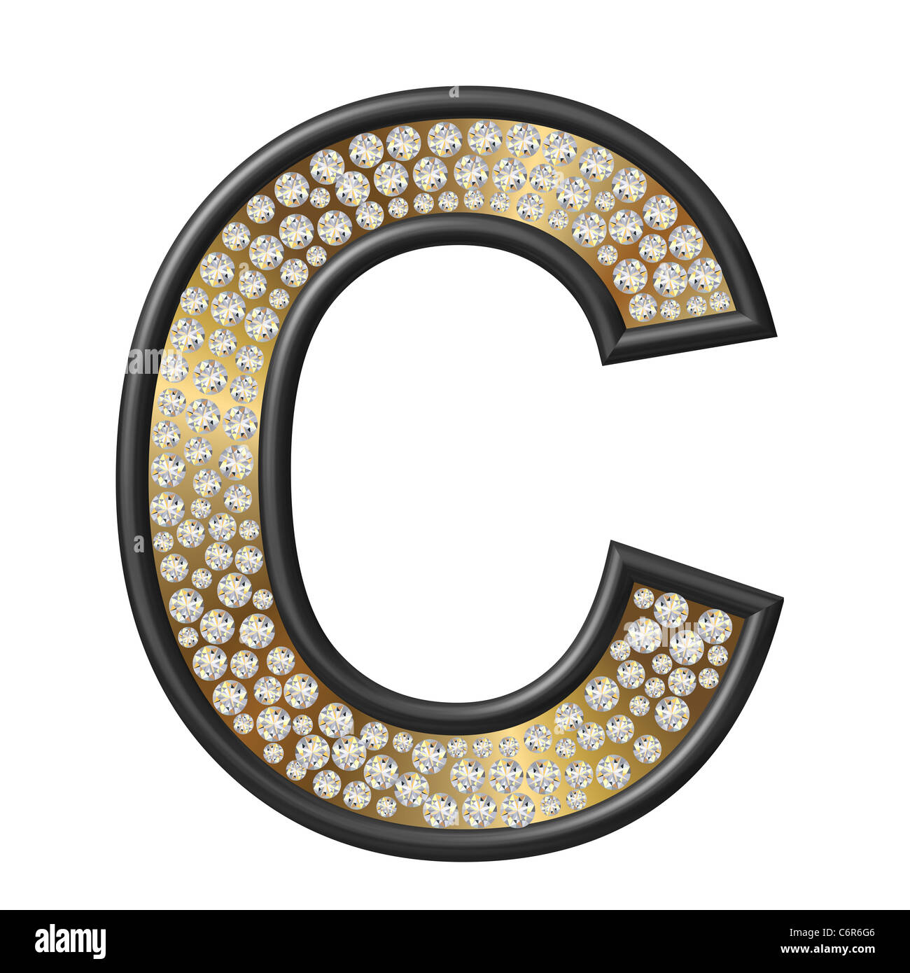 Diamond Letter Character Stock Photo - Alamy