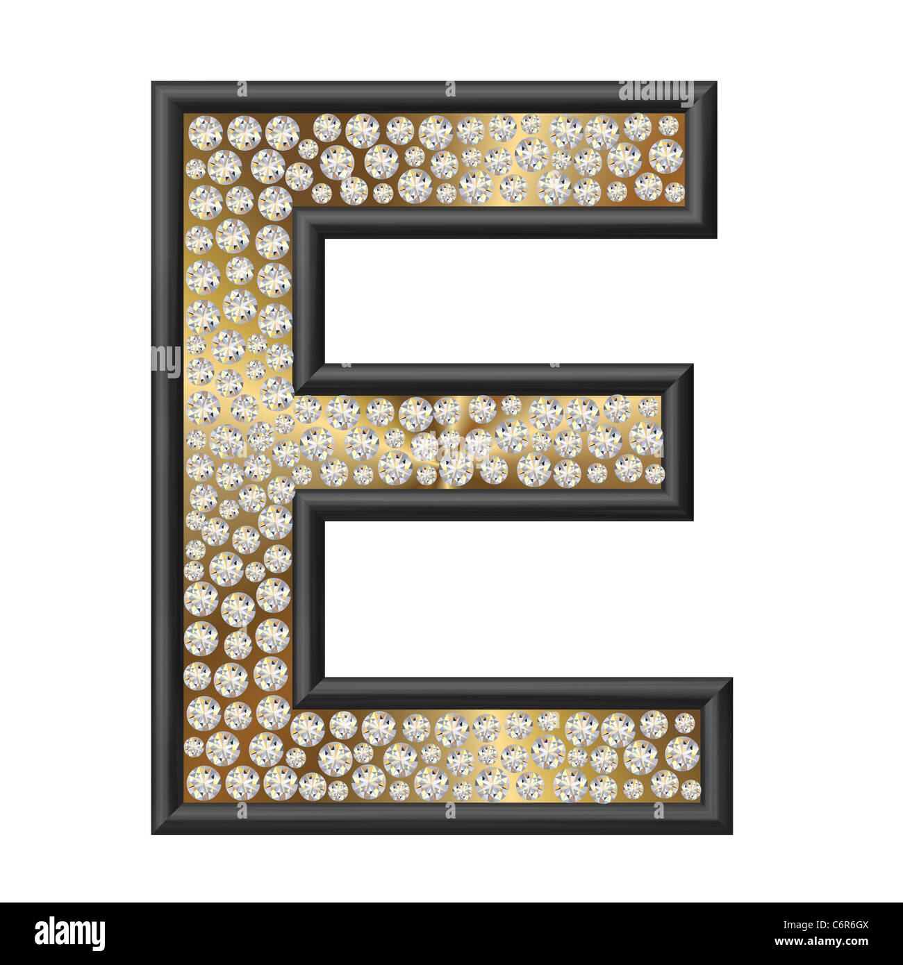 Diamond Letter Character Stock Photo - Alamy