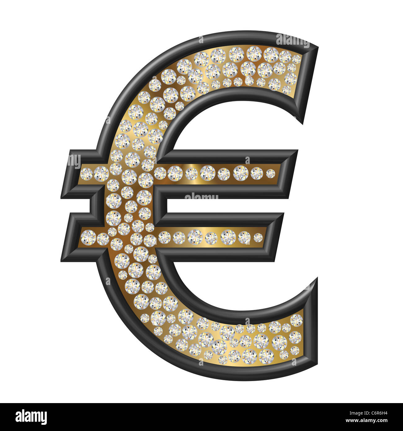 Euro sign diamond Stock Photo - Alamy