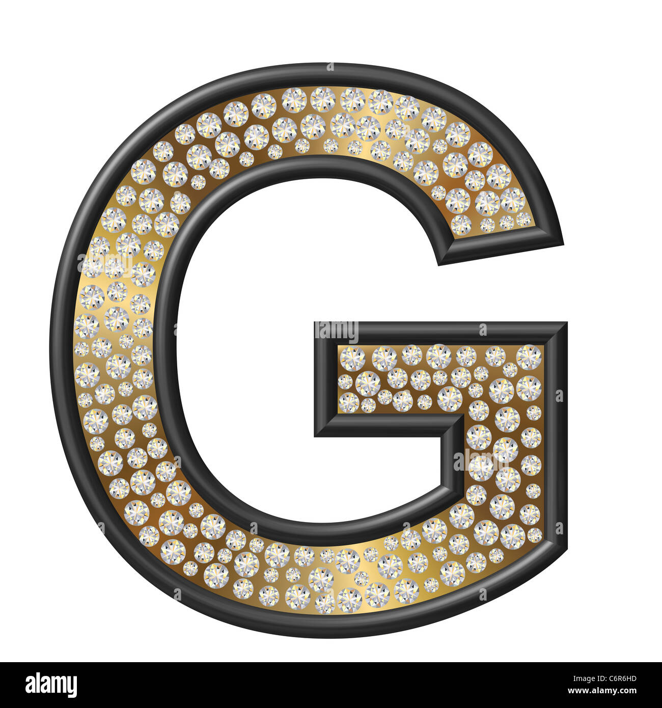 Diamond Letter Character Stock Photo - Alamy