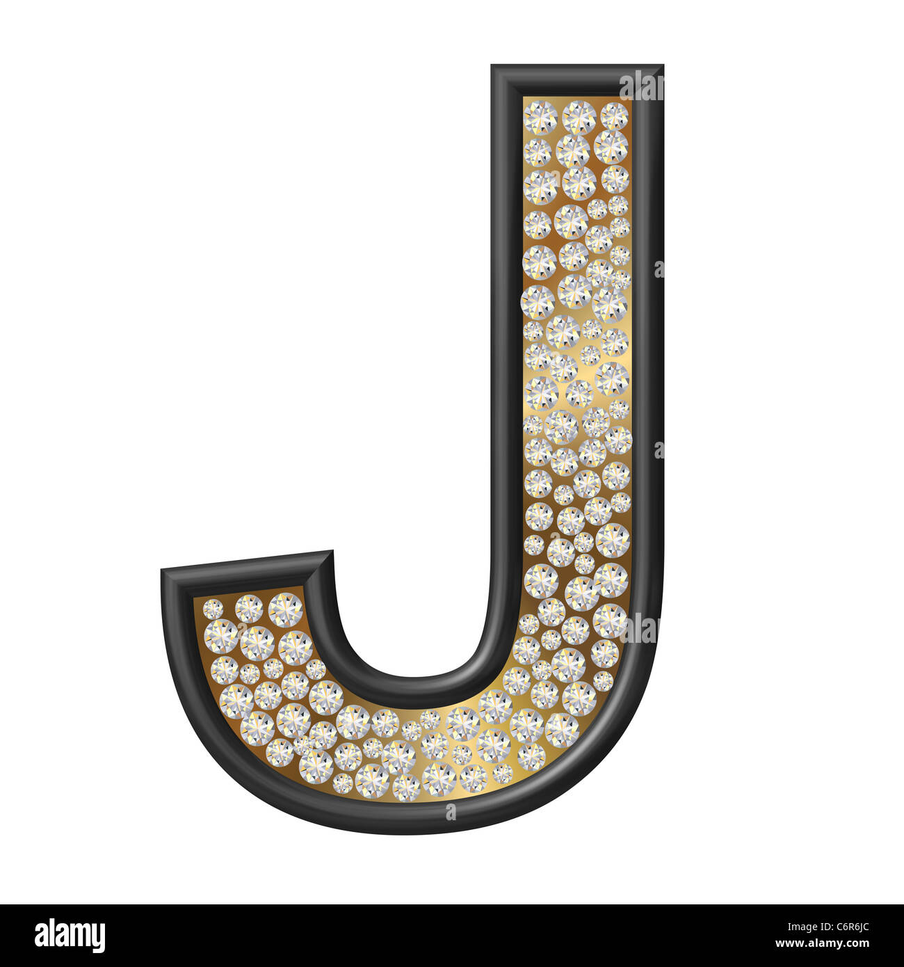 Diamond Letter Character Stock Photo - Alamy