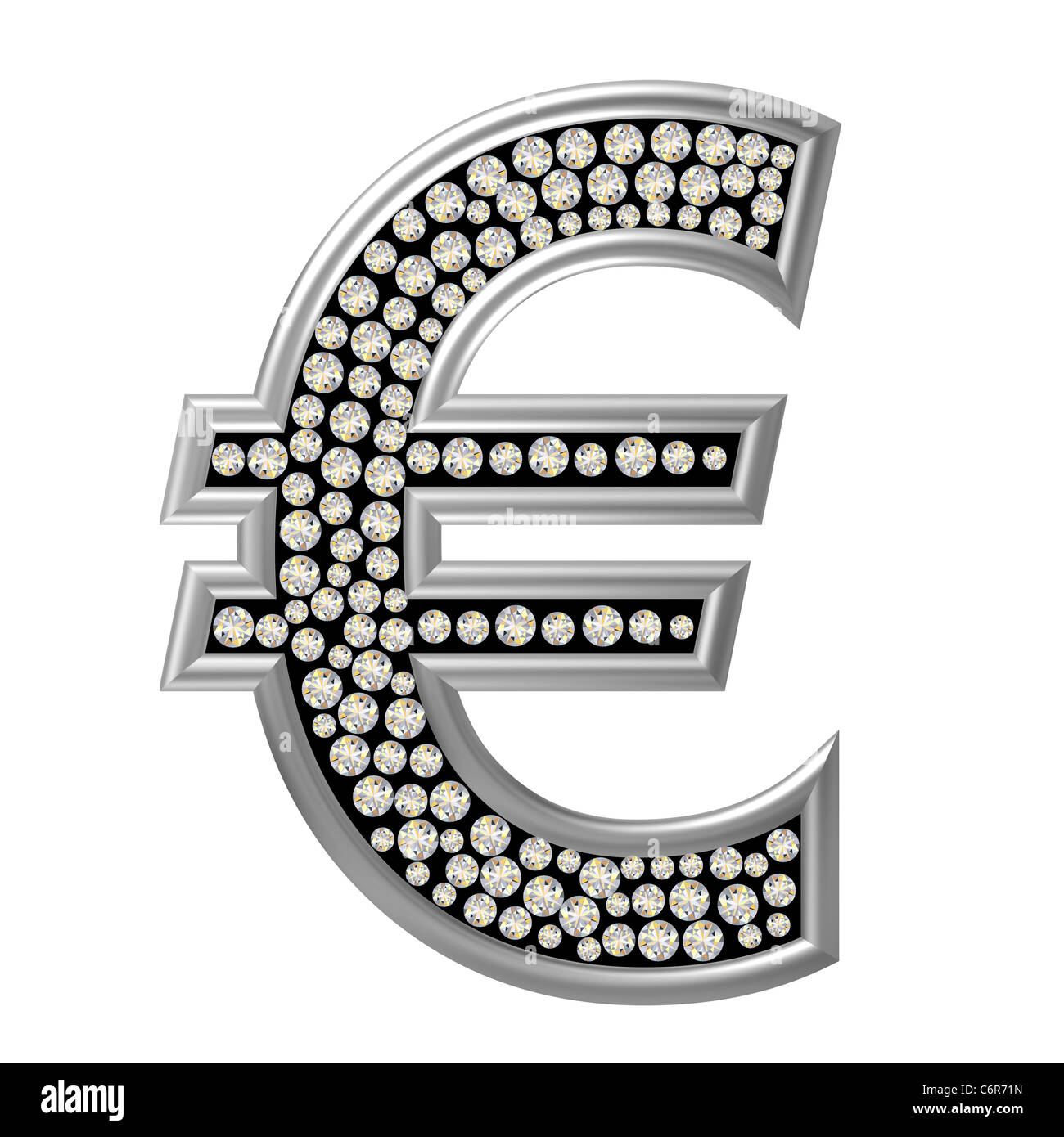Euro sign diamond Stock Photo - Alamy