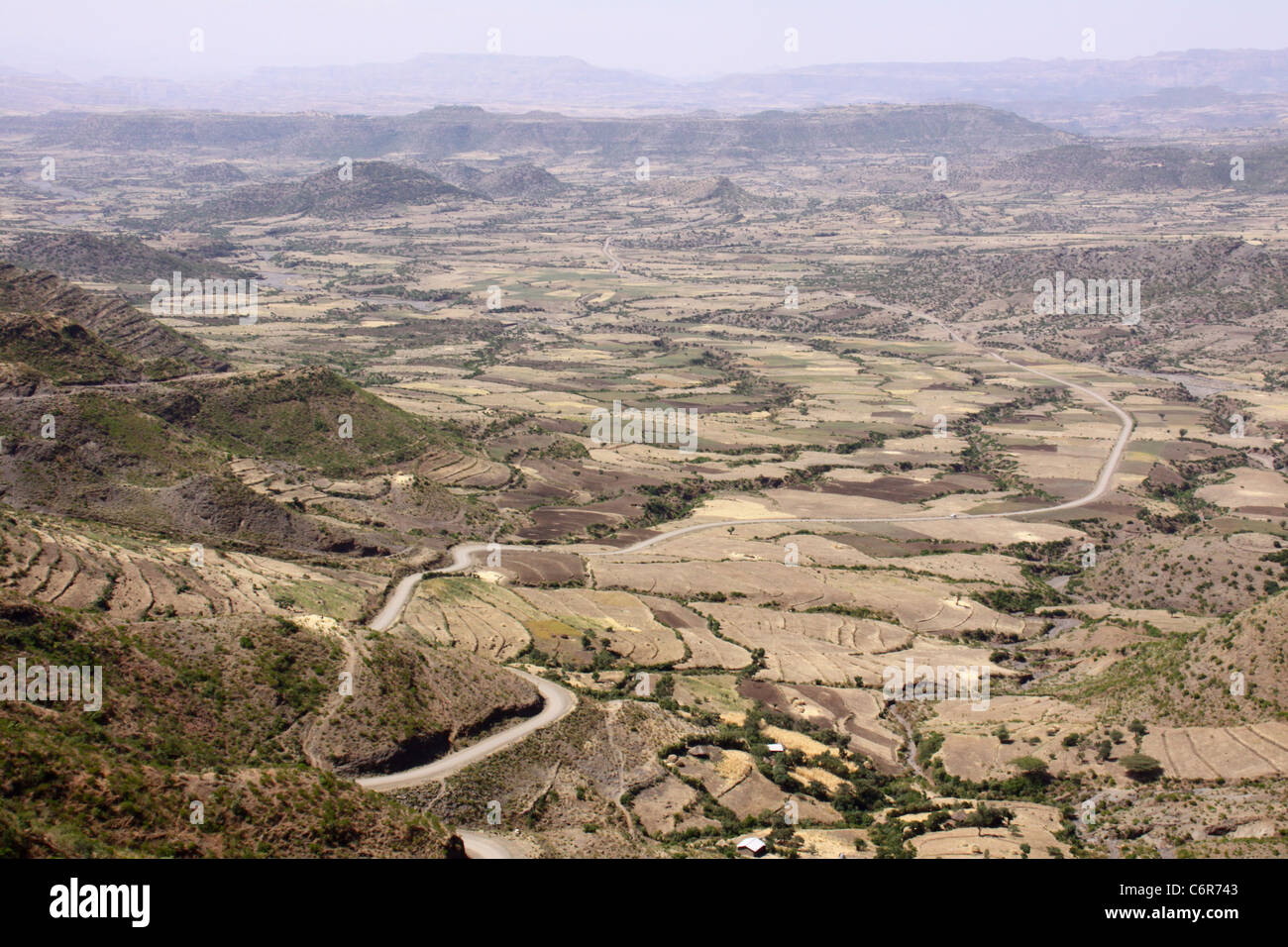 An aerial view of the Ethiopian Landscape Stock Photo - Alamy