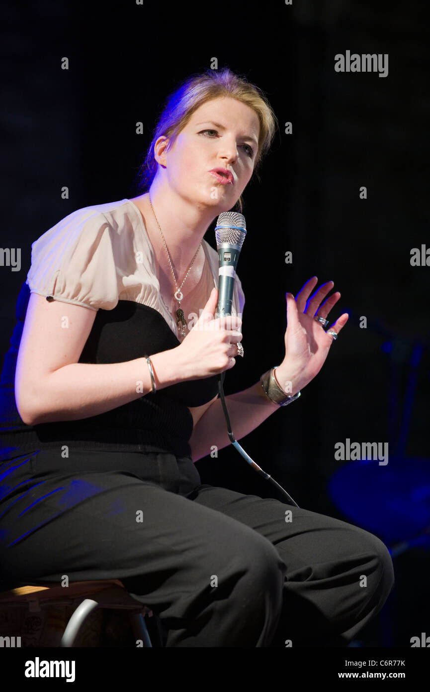 Clare Teal jazz singer performing on stage at Brecon Jazz Festival 2011 ...