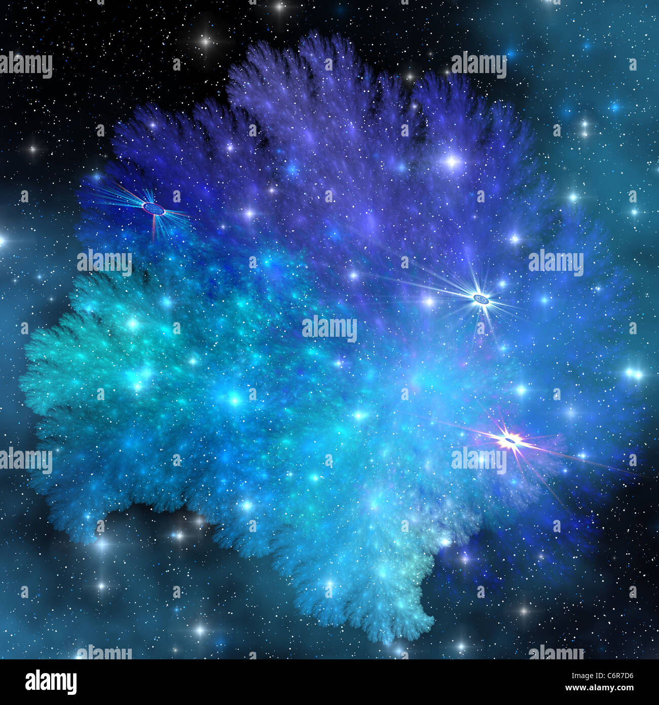 A collection of gases and stars accumulate after a neutron star ...