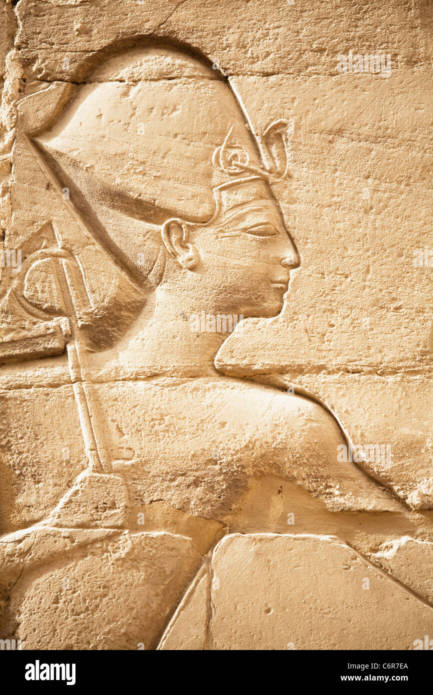 Relief on wall karnak hi-res stock photography and images - Alamy