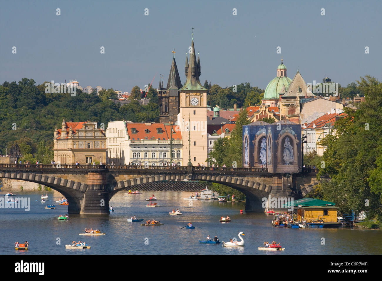 legion bridge prague, czech republic Stock Photo - Alamy