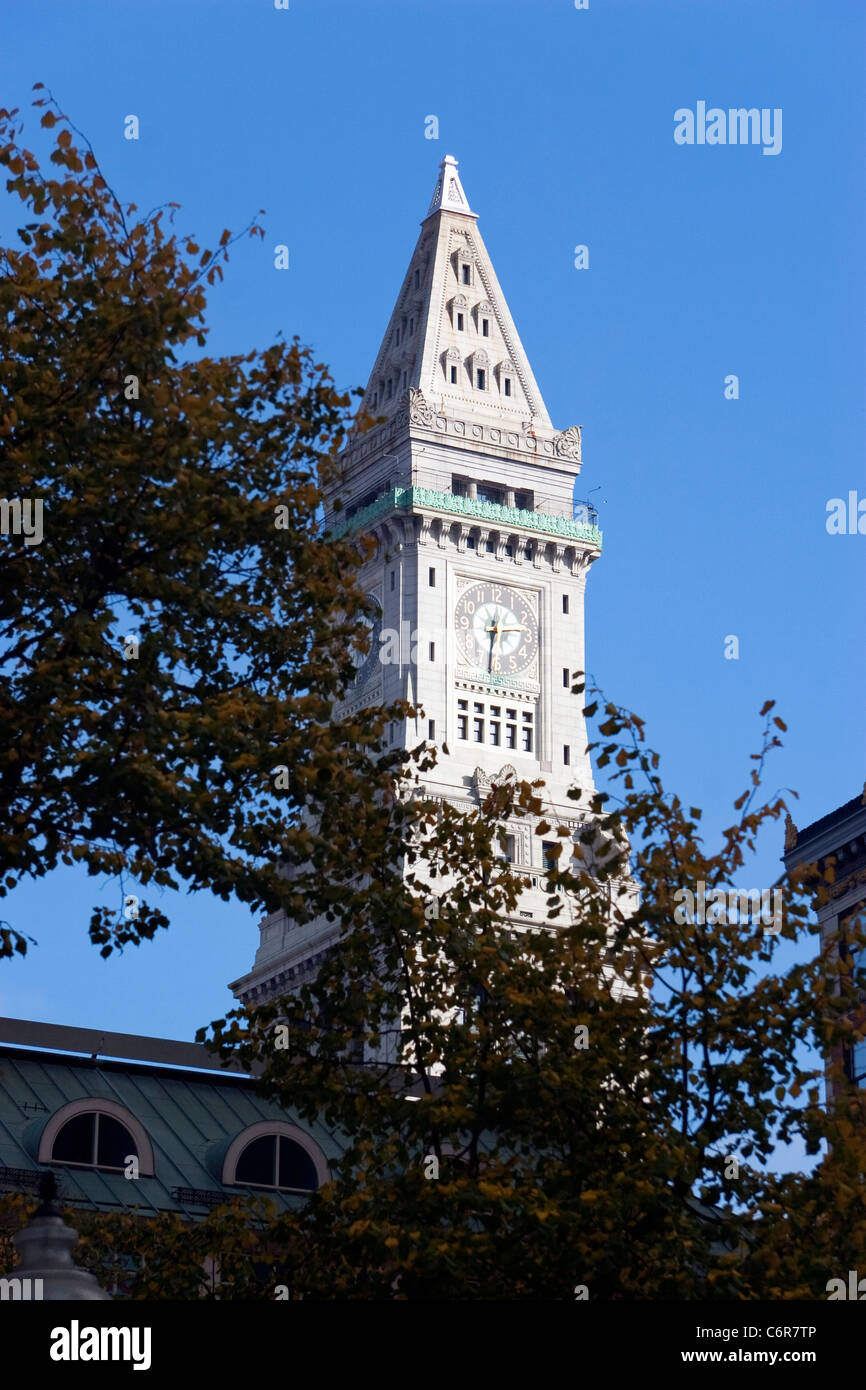Custom House Clock Tower, Boston, Massachusetts, USA Stock Photo - Alamy