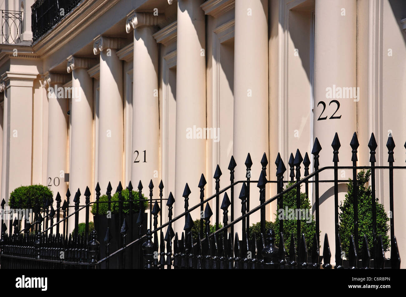 Regency terrace, Park Square East, Regent's Park, City of Westminster ...