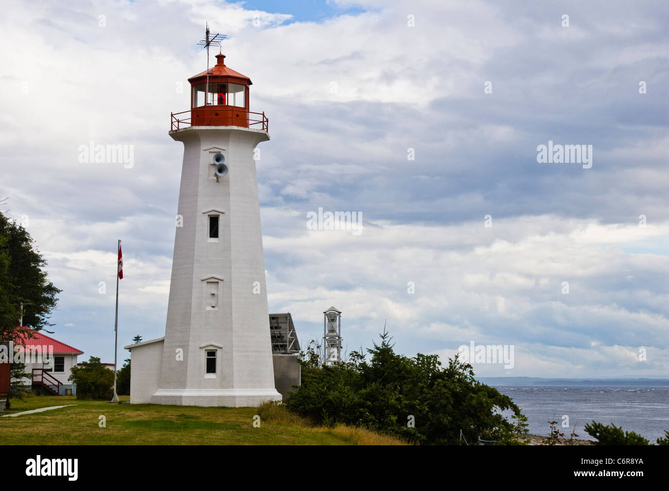 Cape Mudge Lighthouse on Quadra Island, just across from Campbell River ...