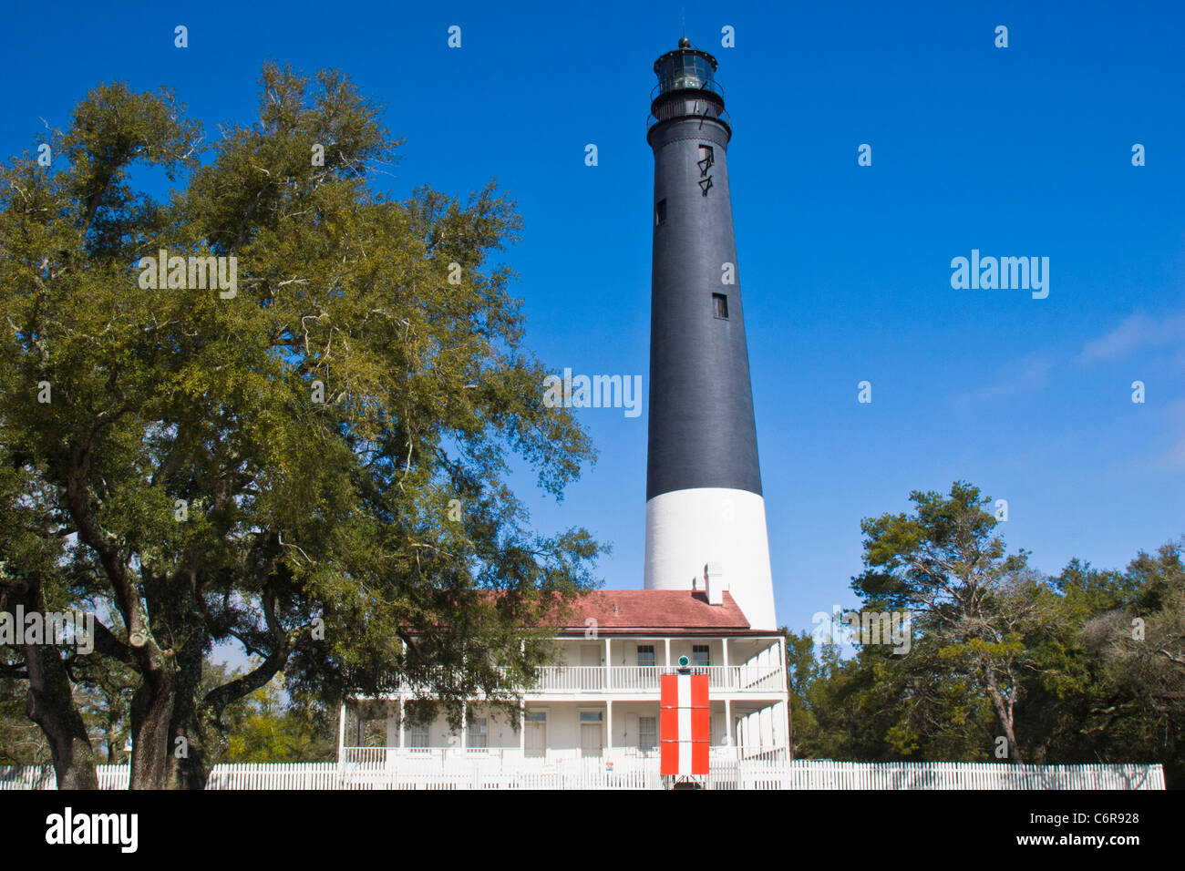Pensacola Lighthouse on Naval Air Station Base in Pensacola, Florida ...