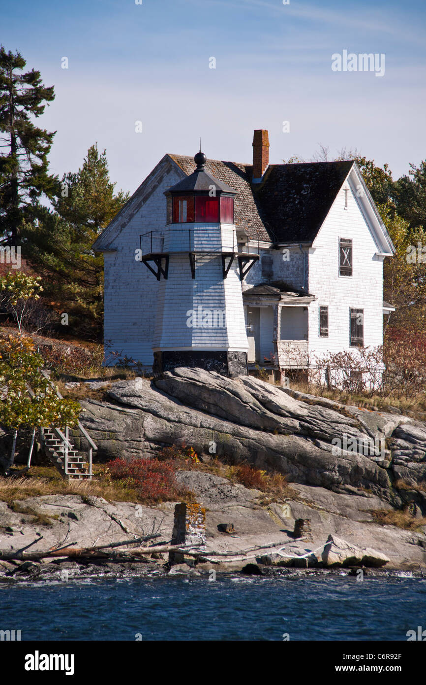 Perkins Island Lighthouse, located on the southwest tip of Perkins ...